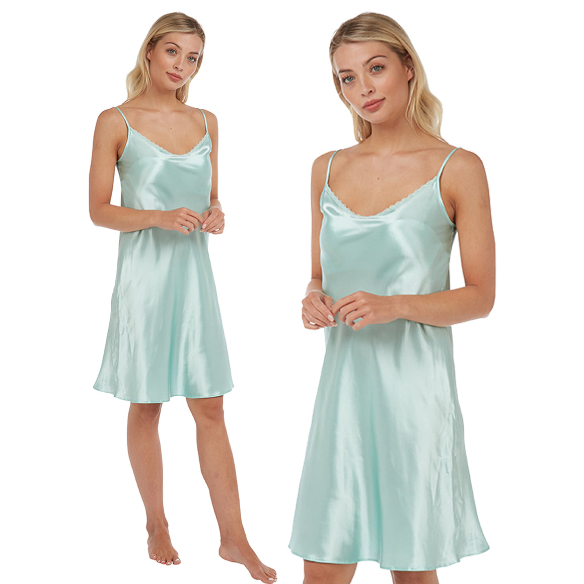 Satin Chemise, Negligee & Slip Dresses in UK Plus Sizes – Just For You ...