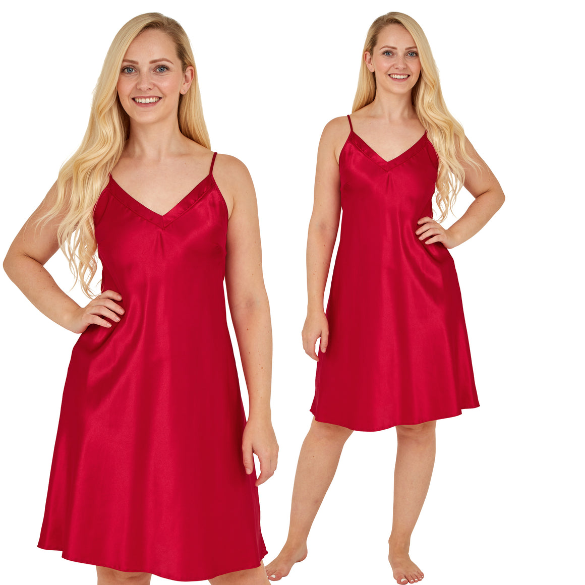 Satin Chemise, Negligee & Slip Dresses in UK Plus Sizes – Just For You ...